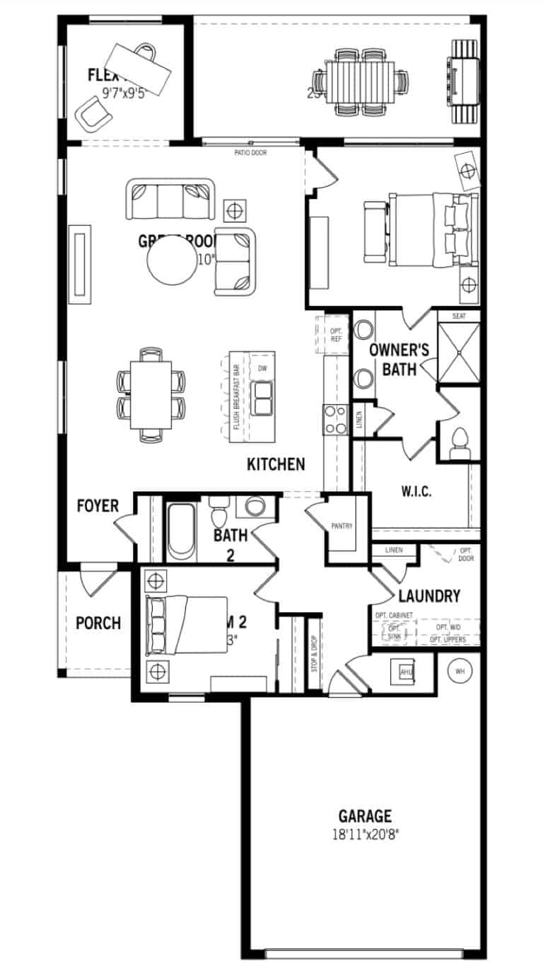 The Clarion 55+ Model in Telaro at Tradition